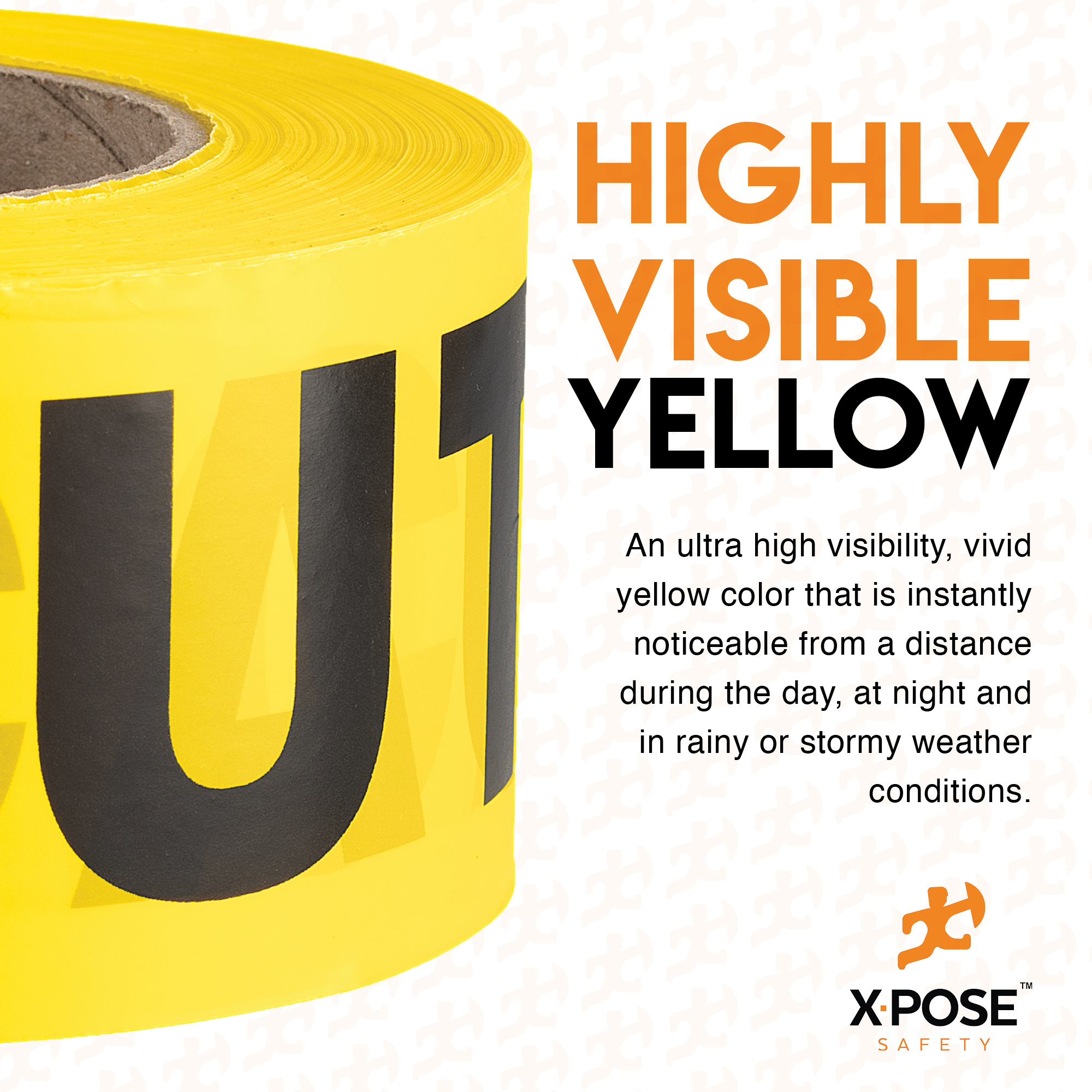 Yellow Caution Tape-1000 Ft x 3" -Barricade Tape, Crime Scene Barrier ...